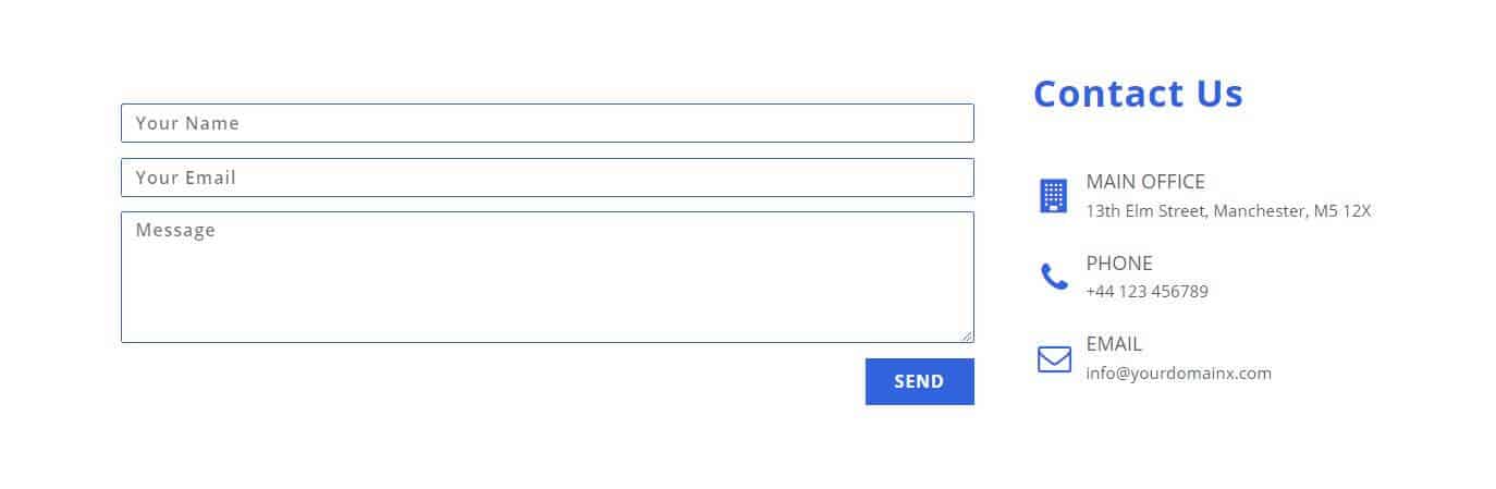 Contact blocks - Katka Template Pack