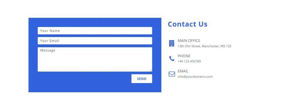 Contact blocks - Katka Template Pack
