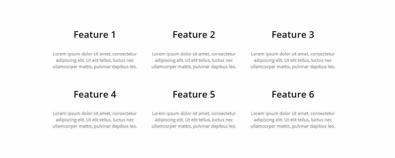 Features blocks - Katka Template Pack